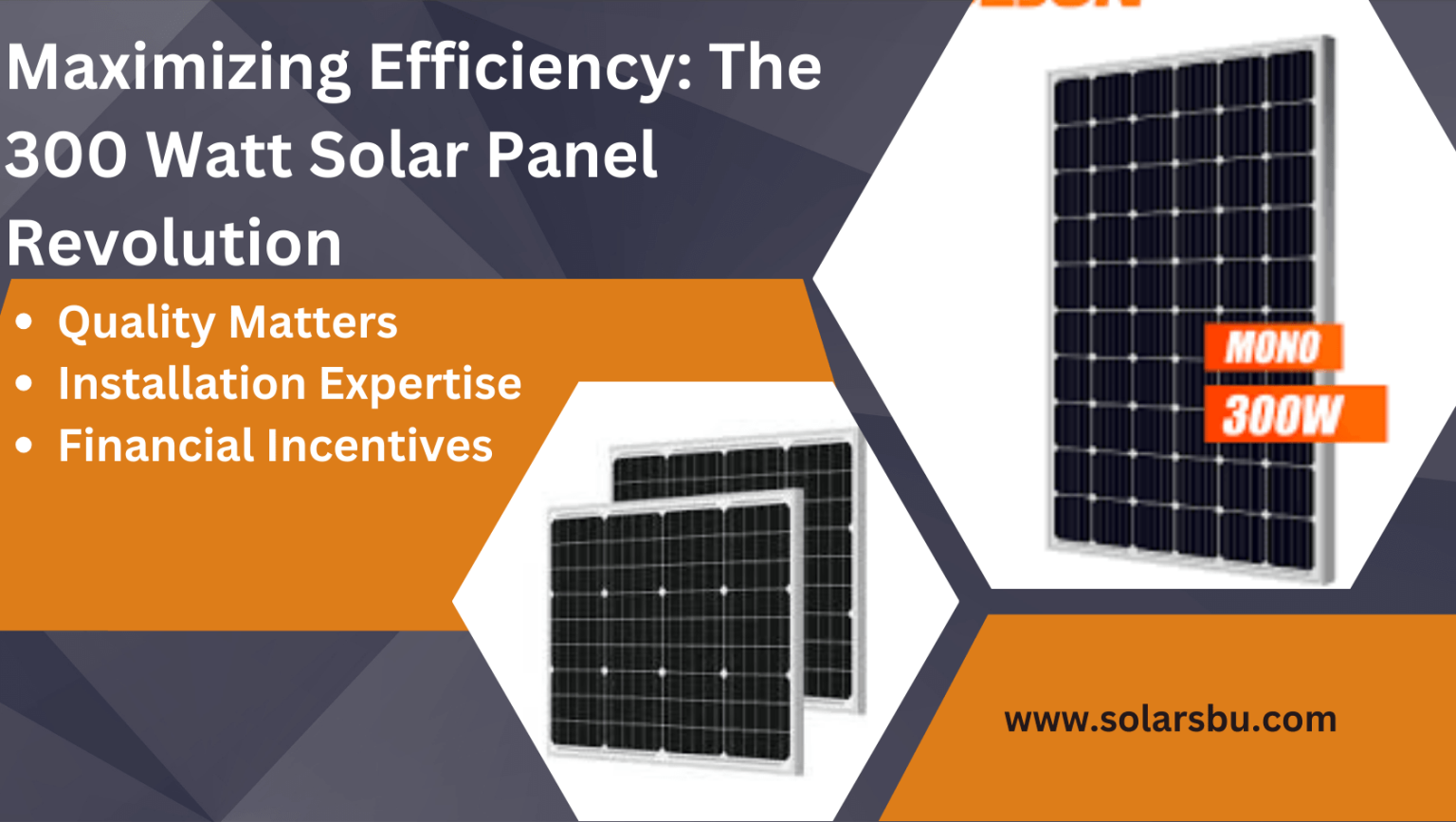 300 watt solar panel - www.solarsbu.com